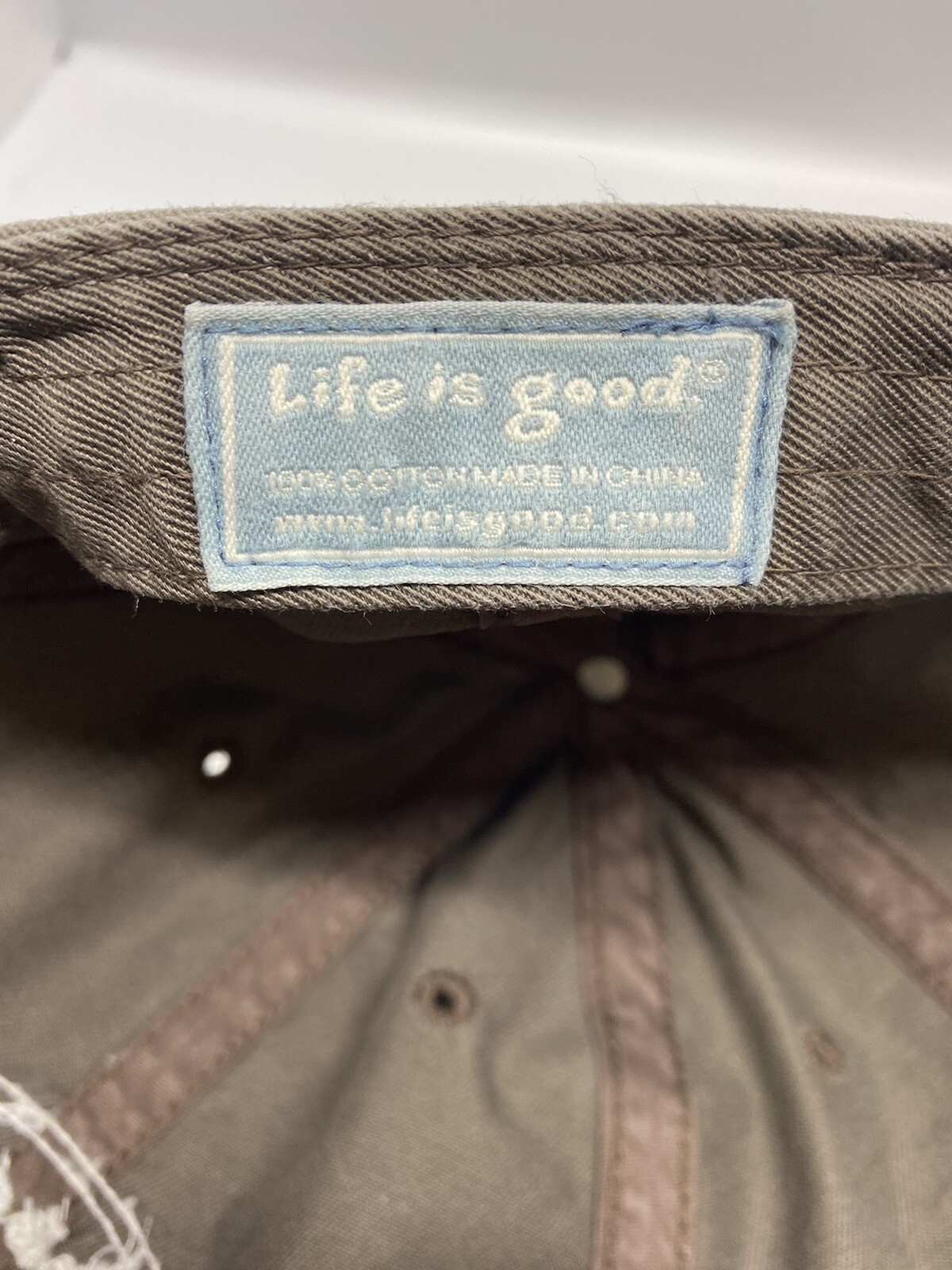 Life Is Good Cap Hat Adult Adjustable Brown 100% Cotton | eBay