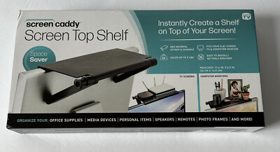 NEW IN BOX SCREEN CADDY SCREEN TOP SHELF SPACE SAVER AS SEEN ON TV | eBay