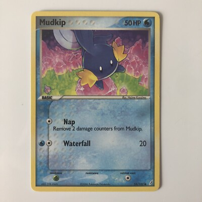 Pokémon TCG Mudkip EX Crystal Guardians 58/100 Regular Common | eBay