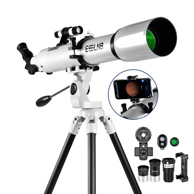 700mm Astronomical Telescope 210X with Phone Adapter for Beginner Moon ...