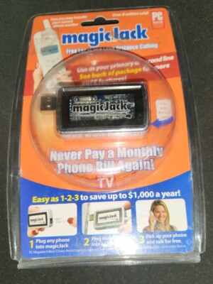MagicJack A921 USB PC to Phone Jack Free Local Long Distance Magic Jack ...