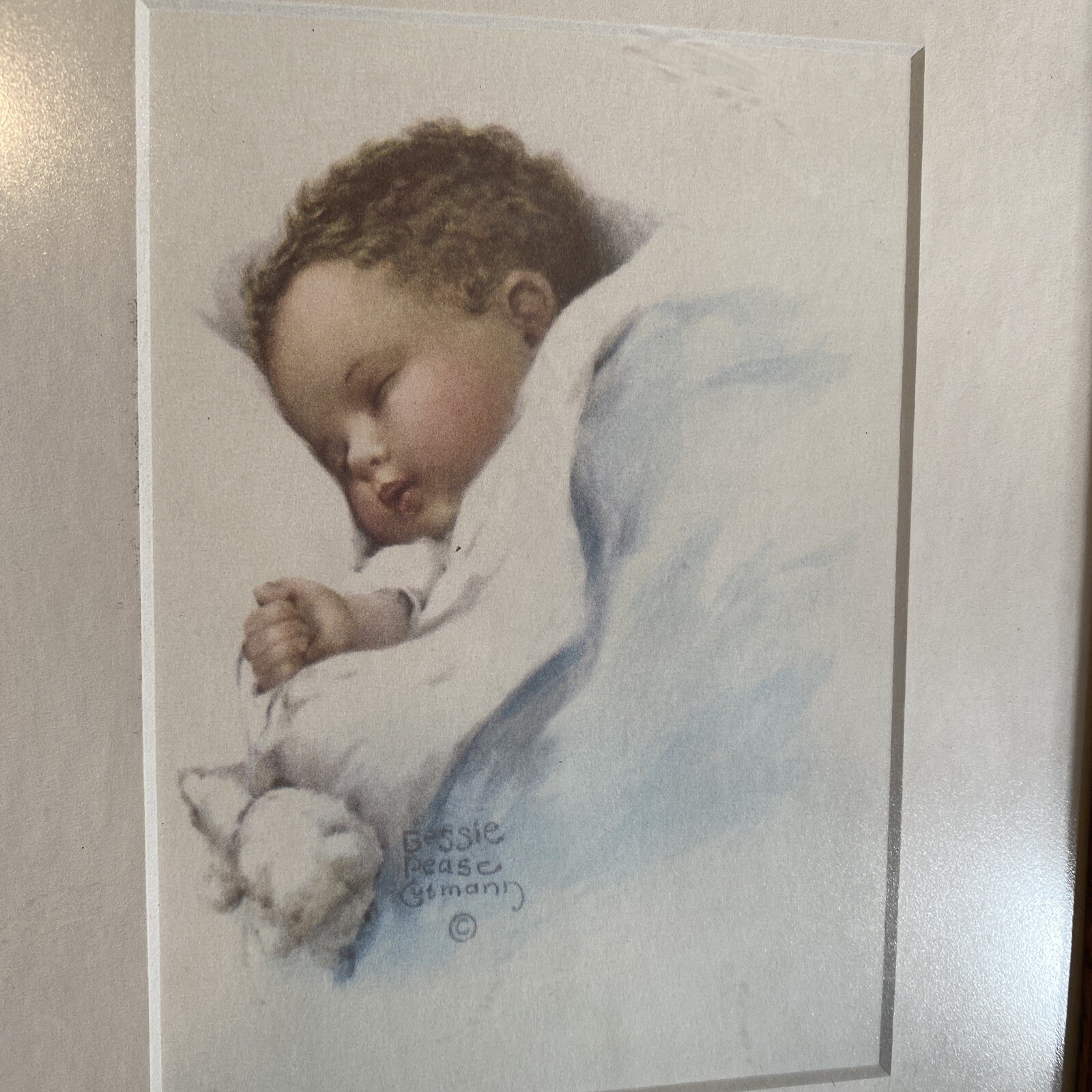 Vintage Bessie Pease Gutmann Framed Print "Love's Blossom" Sleeping ...