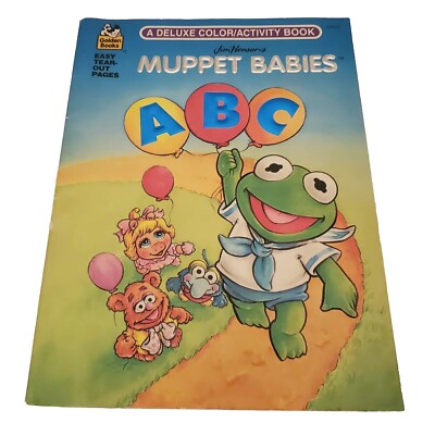 New Muppet Coloring Book Babies ABC Color Activity 1993 Golden Alphabet ...