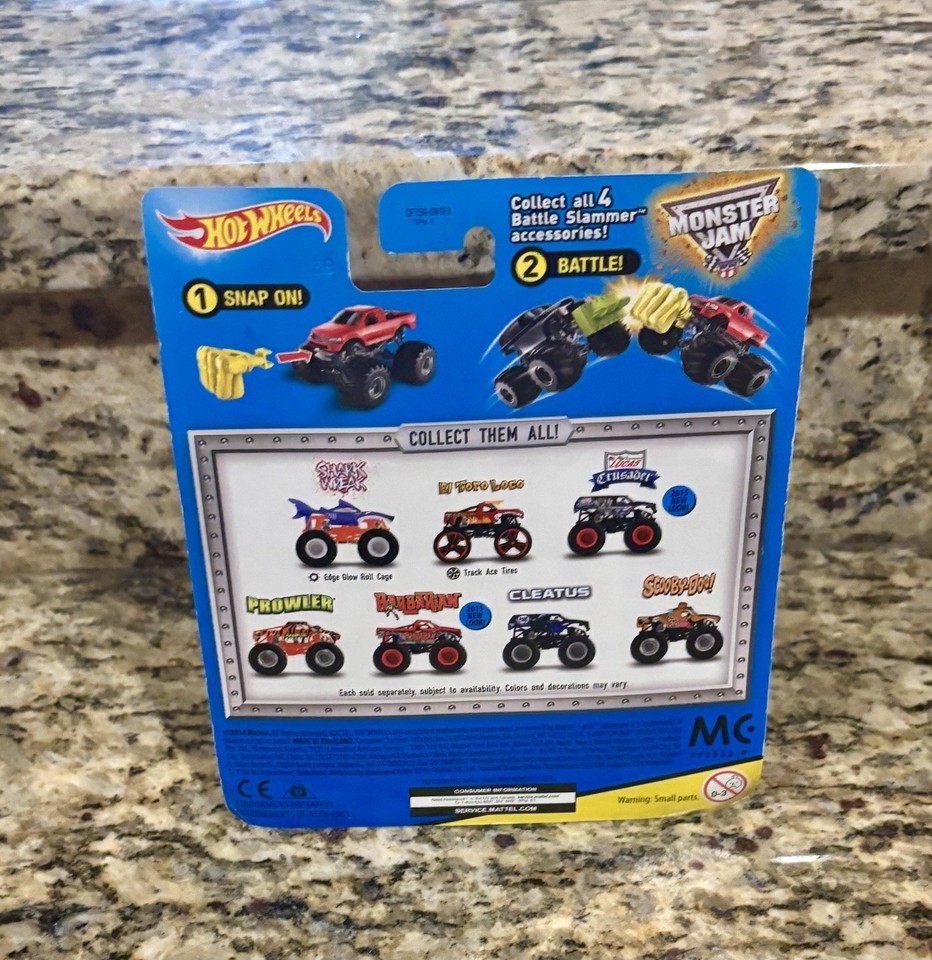 Hot Wheels Monster Jam El Toro Loco Track Ace Tires & Battle Slammer ...