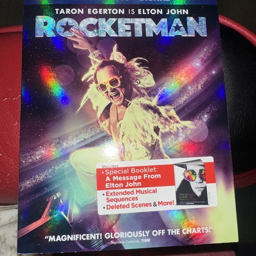 Rocketman [Blu-ray + DVD + digital] w/slipcover & Elton John Booklet | eBay