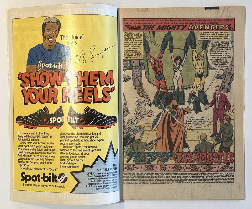 AVENGERS #196 COMIC BOOK ORIGIN/1ST APPEARANCE OF TASKMASTER KEY 1980 ...