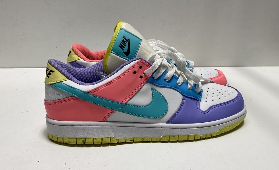 Nike Multi Color (White/pink/blue/yellow/purple) Colorblock Sneaker ...