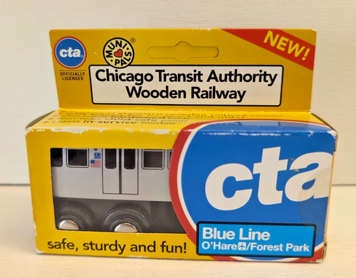 NEW! MUNIPALS WOOD SUBWAY L TRAIN CHICAGO CTA BLUE LINE O'HARE FOREST ...