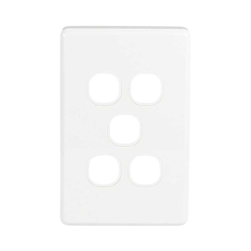 NATIONAL LIGHT SOURCES NLS 30605 | 5 Gang Switch Plate Only ' Classic ...