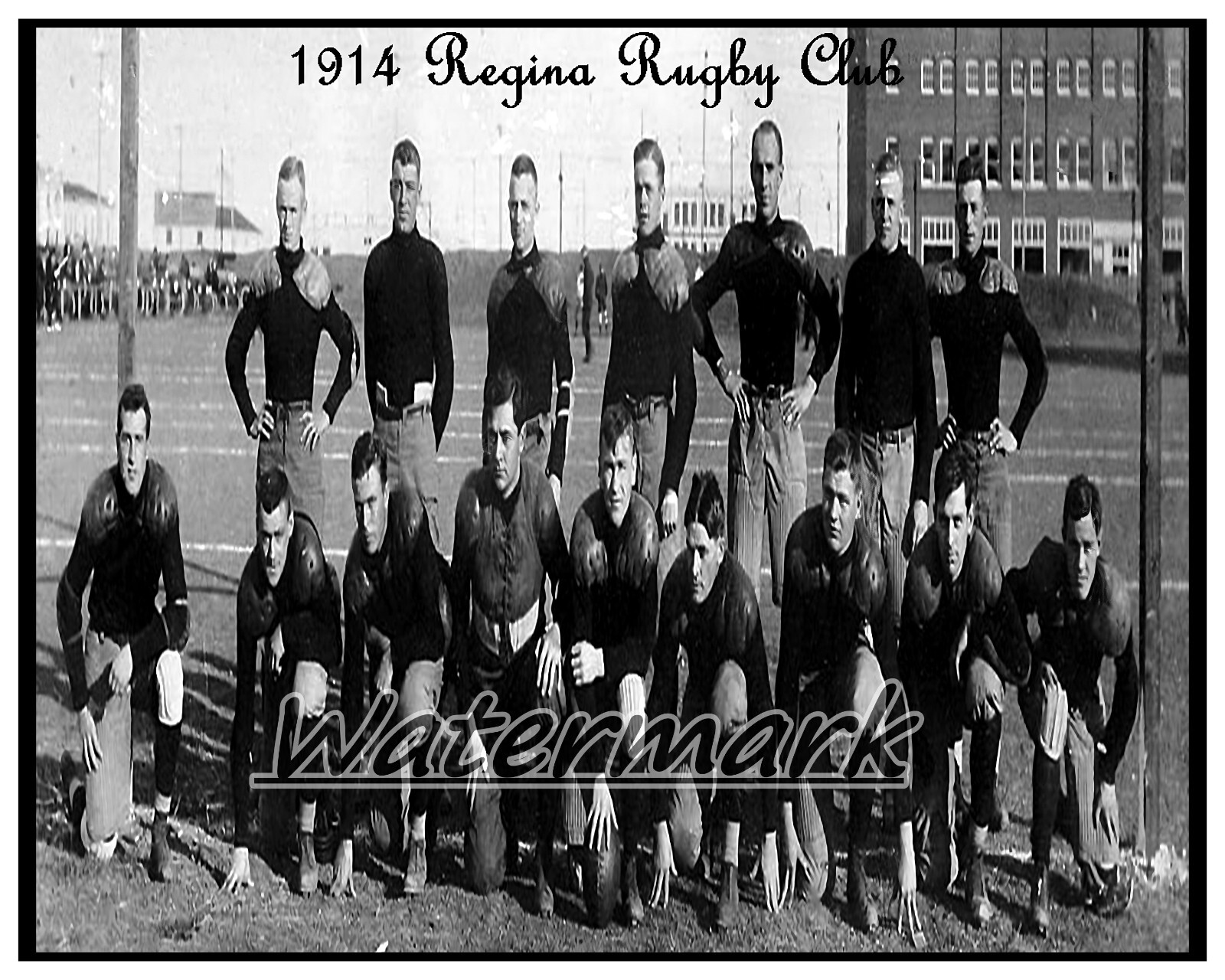 CFL SRFU 1914 Regina Rugby Club Saskatchewan Roughriders Team Pic 8 X ...