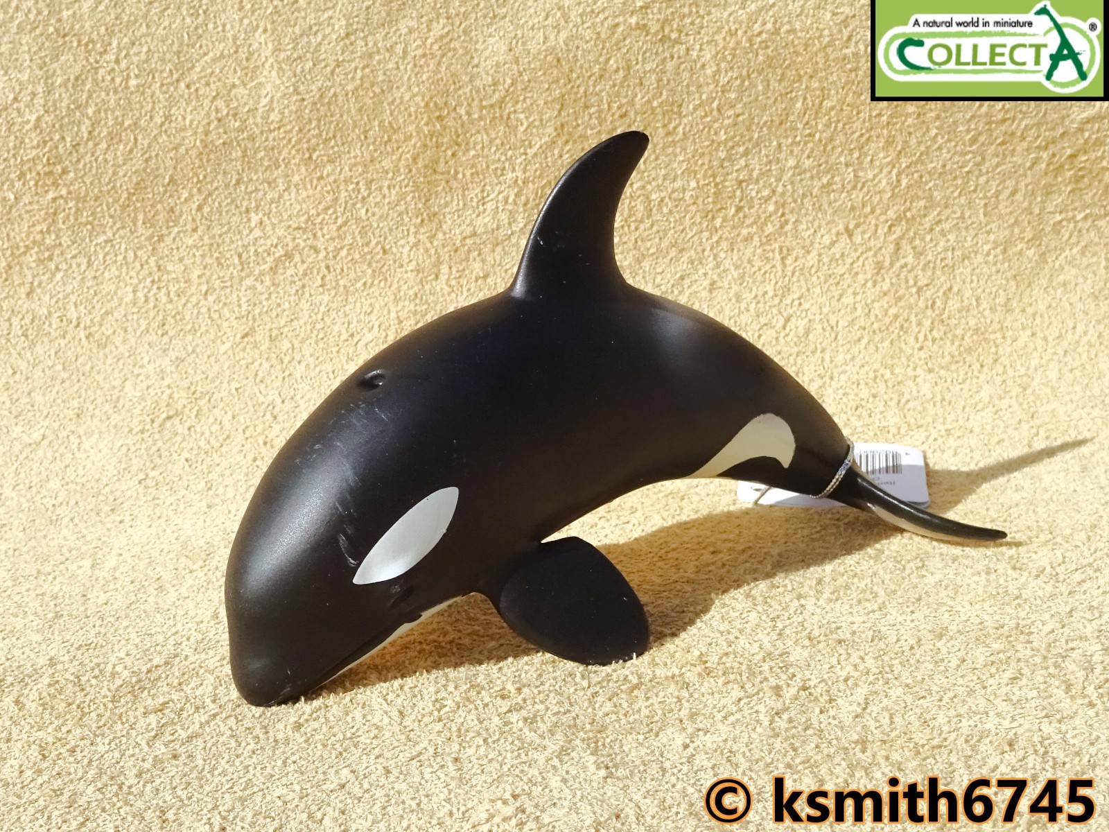 CollectA ORCA CALF solid plastic toy wild zoo sea marine animal KILLER ...
