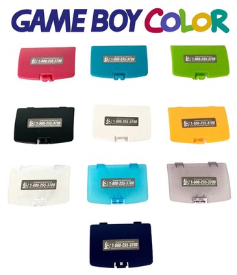Game Boy Color Battery Cover for Nintendo GBC Door Sticker Grape Lime ...