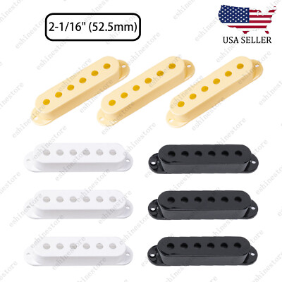 3x Plastic Single Coil Pickup Covers 2-1/16"52.5mm For Fender USA MIM ...