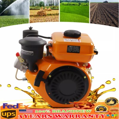 196cc Air-cooled Diesel Engine 4Stroke Single Cylinder Engine Manual ...