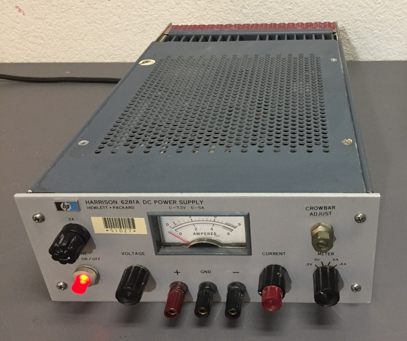 HP Harrison 6281A DC Power Supply 0-7.5V, 0-5A | eBay