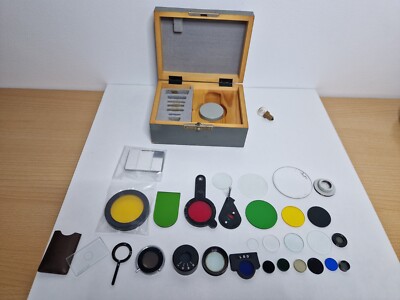 Zeiss microscope Lambda filter / Opton polarizer/ Reticle crosshair ...