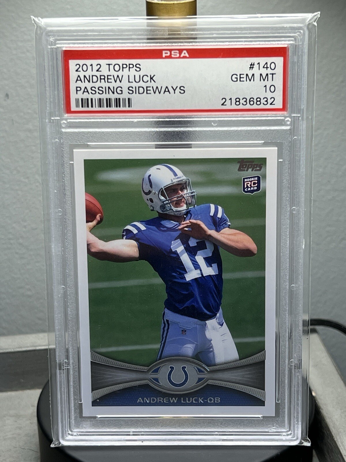 2012 Topps Andrew Luck Rookie RC #140 PSA 10 GEM MT Indianapolis Colts ...