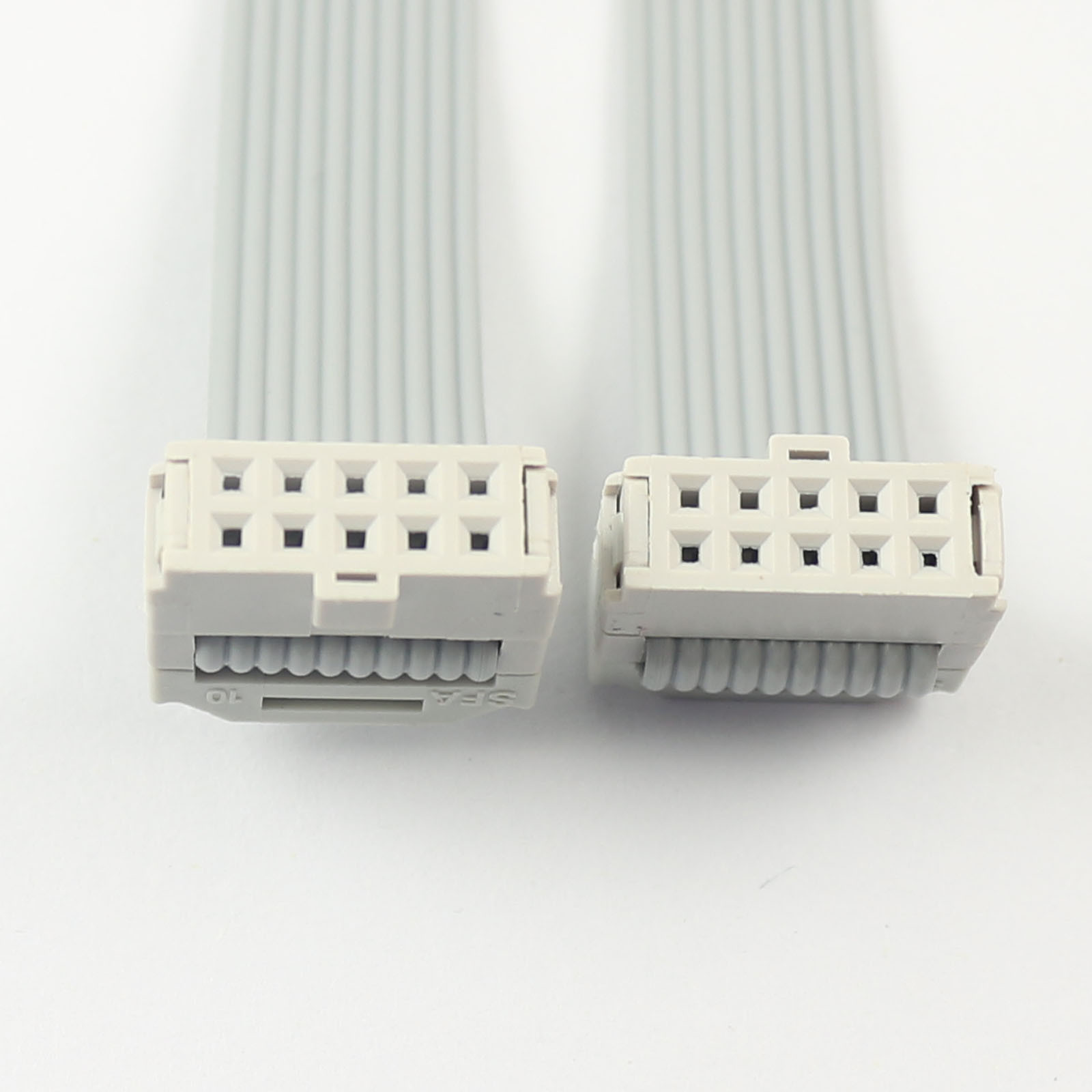 5Pcs 2.54mm Pitch 2x5 Pin 10 Pin 10 Wire Extension IDC Flat Ribbon ...