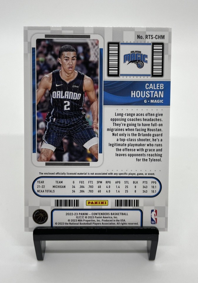 2022-23 Panini Contenders Caleb Houston Rookie Ticket #RTS-CHM | eBay