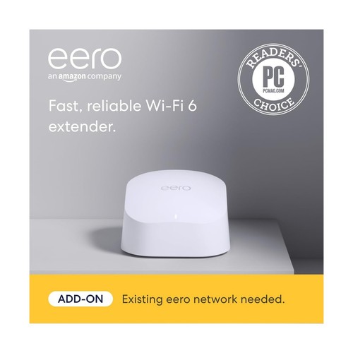 Amazon eero 6 mesh wifi extender - Add up to 1,500 sq. ft. of Wi-Fi 6 ...