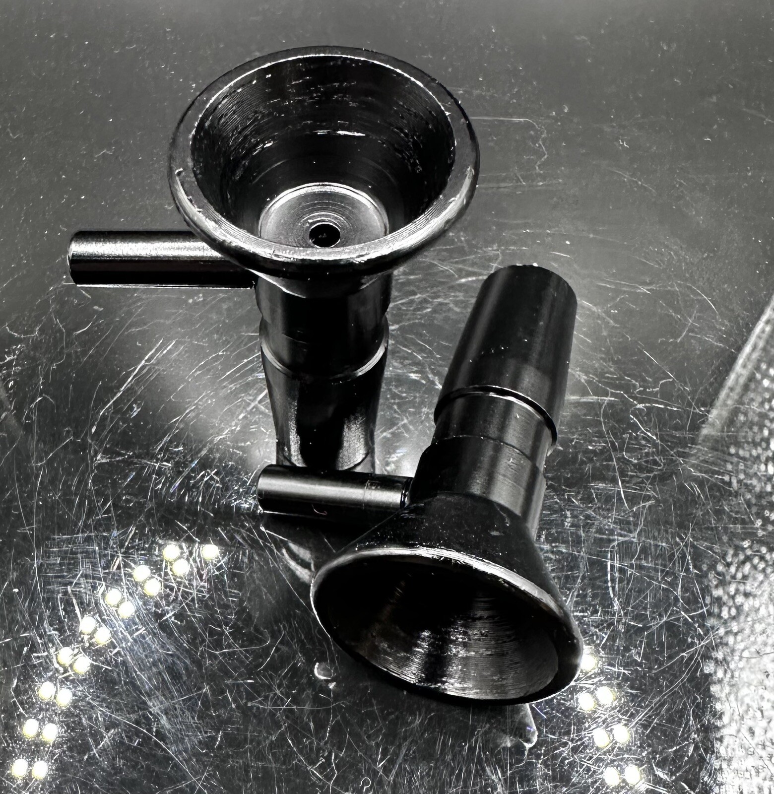 14mm Aluminum Metal BLACK bowl slide water pipe bong Unbreakable | eBay