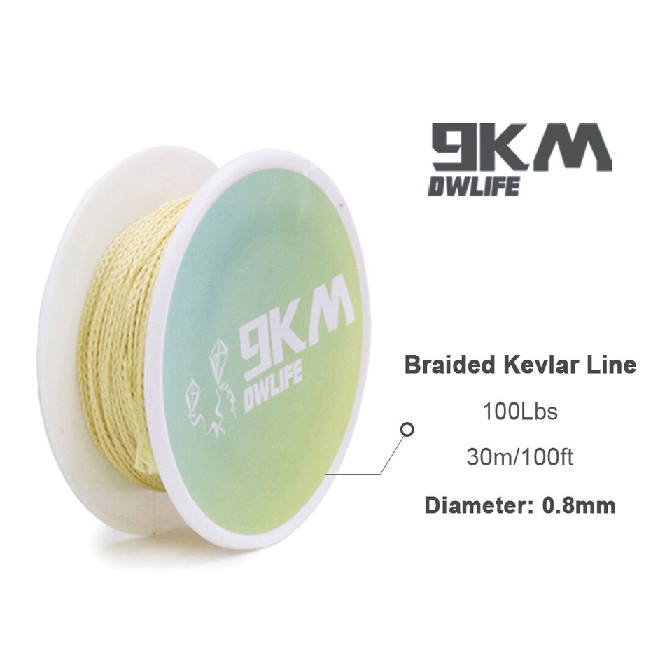 Kevlar Line String Braided 40-5000lbs Fishing Kite Outdoor Rope Made ...