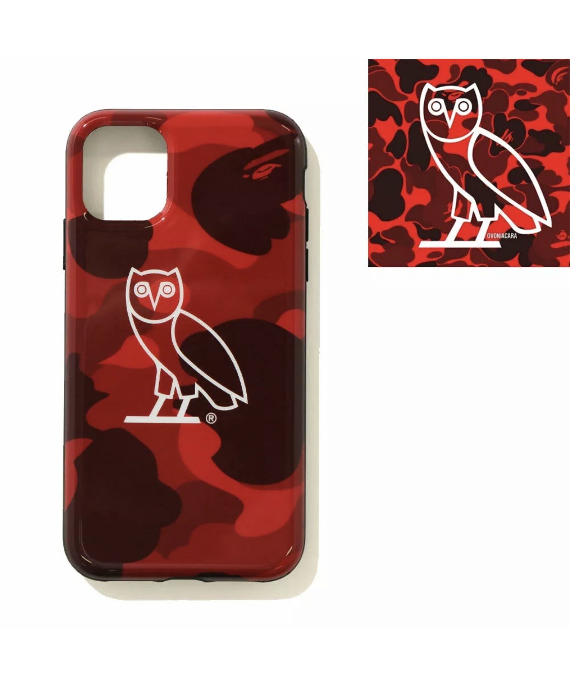 LIMITED Red Iphone 11 Pro Bape x Ovo Phone Case FW20 | eBay
