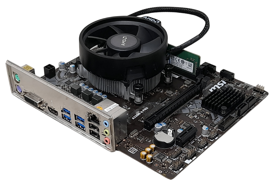 MSI A320M-A PRO Ryzen 3 3200G 8GB DDR4 Socket AM4 Motherboard Bundle ...