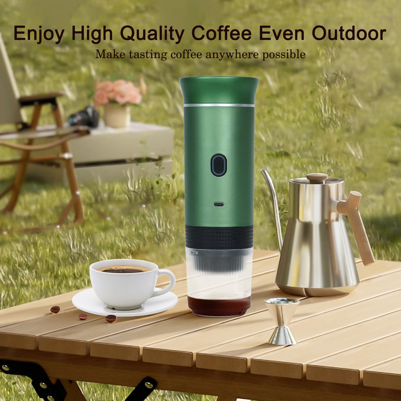 Portable Espresso Machine, Mini Espresso Maker, Self Heating Coffee ...