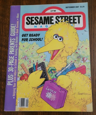 Sesame Street Magazine Issue September 1987 Big Bird! | eBay