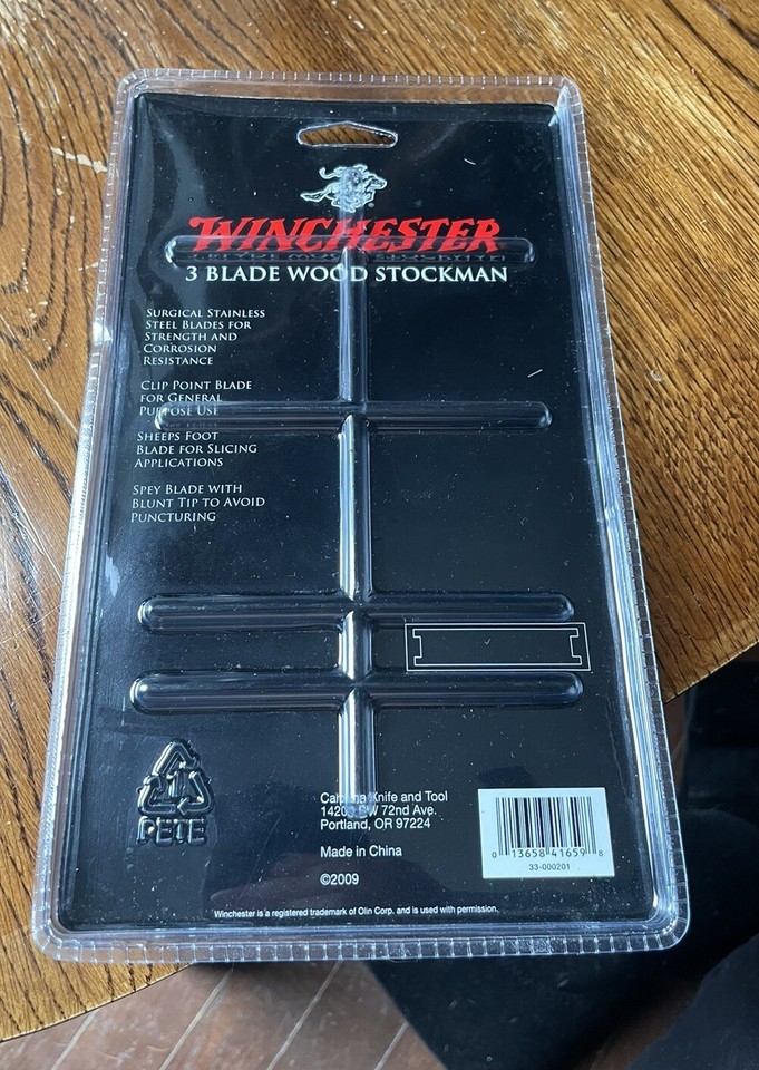 Winchester 3 Blade Wood Stockman Unopened. | eBay