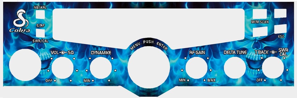 Cobra 29 LX CB Radio Face Plate Decal Any Design/Color Galaxy Connex ...