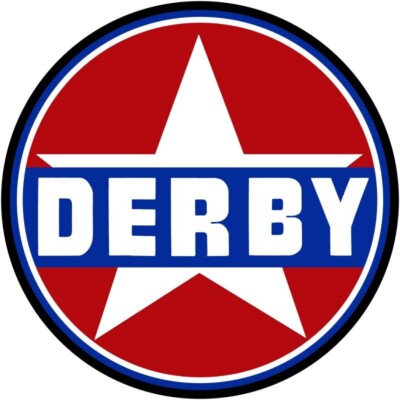 Derby Oil Company Star Logo NEW Sign 40" Dia. Round USA STEEL 15 Lbs | eBay
