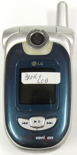 LG VX8100 - Blue and Silver ( Verizon ) Very Rare Cellular Flip Phone ...