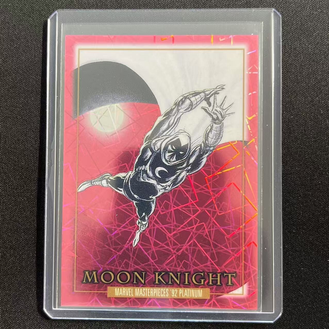 🎮2024 SKYBOX MARVEL MASTERPIECES '92 PLATINUM PINK LASERS MOON KNIGHT ...