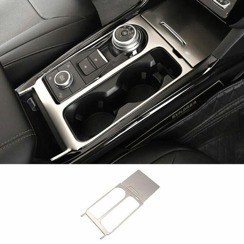 For Ford Explorer 20-23 Silver Titanium Middle Console Gear Shift Panel ...