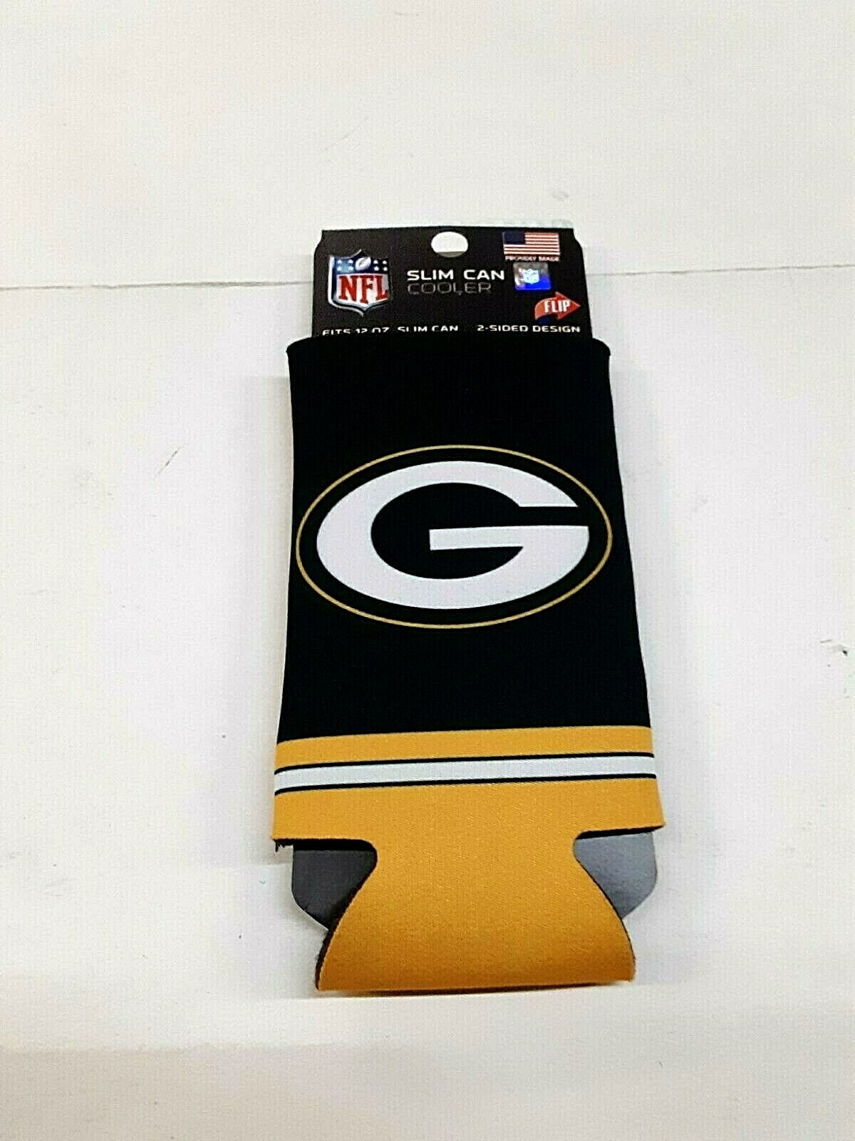 Green Bay Packers NFL Collapsible Slim Can Koozie ( Set of two ) | eBay