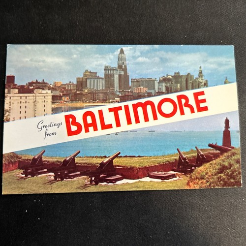 Vintage Baltimore Postcard Greetings From Baltimore Plastichrome | eBay