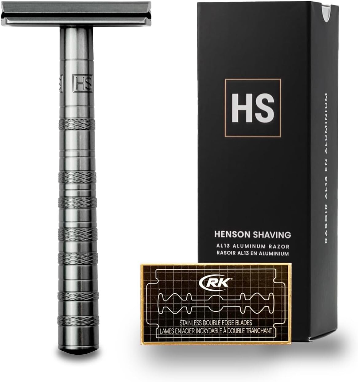 HENSON SHAVING AL13 Shaver MEDIUM (DIM GREY), Includes 5 Replacement ...