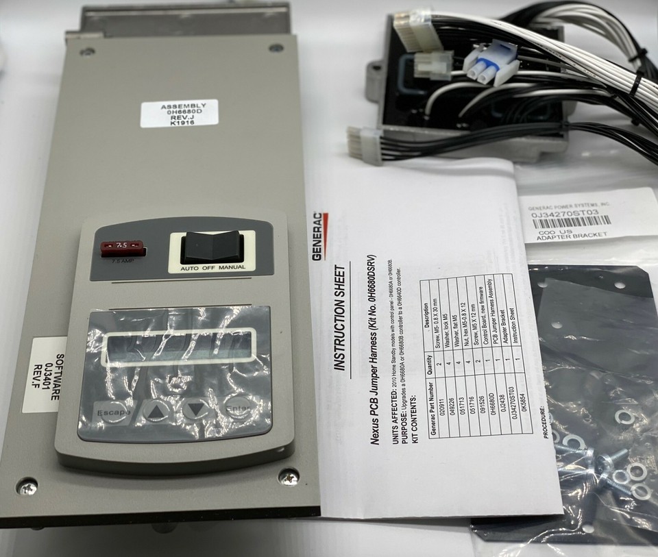 Generac 0H6680DSRV - REPLACEMENT NEXUS CONTROL BOARD KIT SAME DAY ...