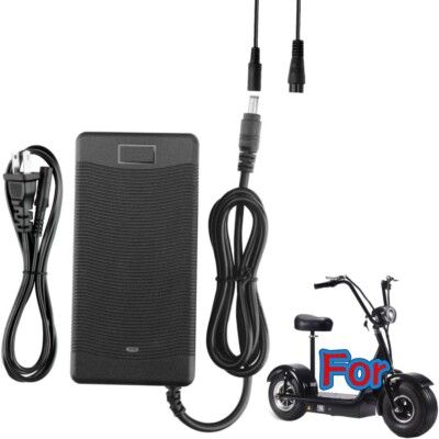3A Battery Charger Power Adapter For MotoTec Fatboy 48v 800w electric ...
