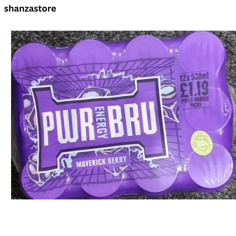 Pwr-Bru Energy Maverick Berry 500ml ( Pack Of 12 ) | UK Free Dispatch ...