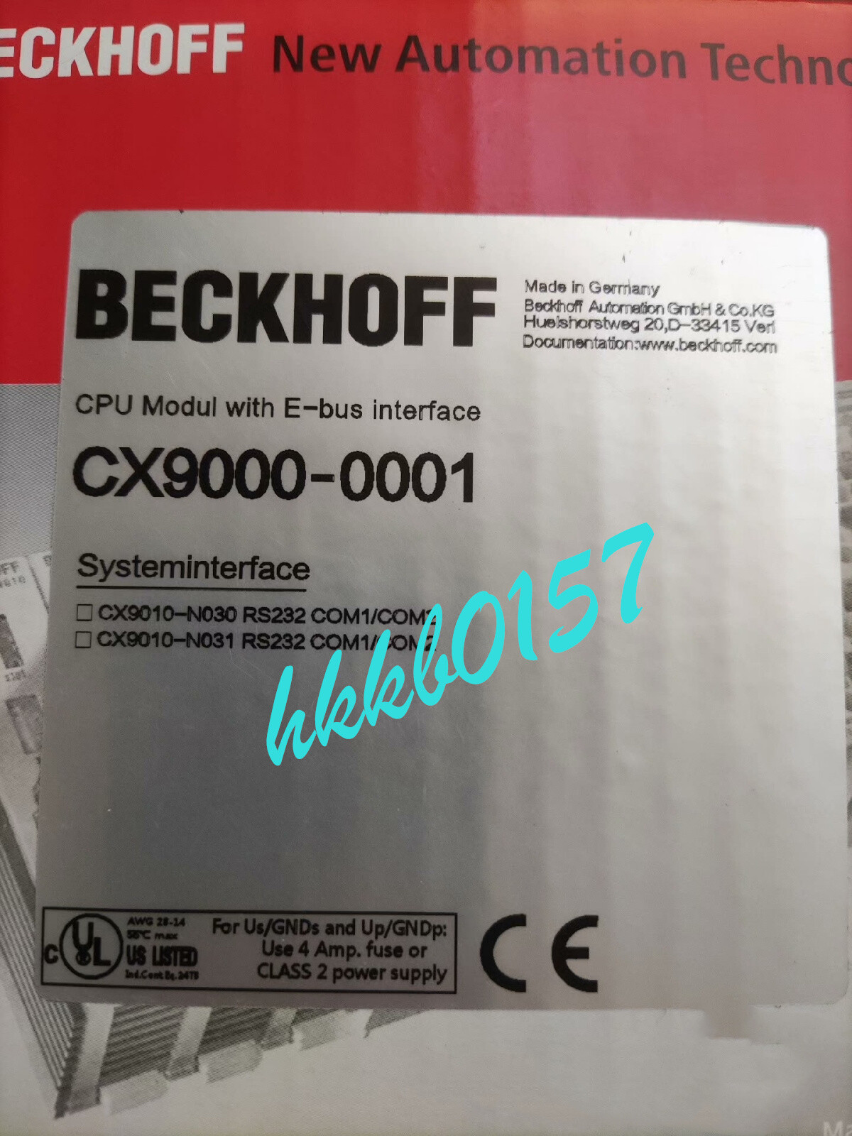CX9000-0001 beckhoff Controller Module FedEx/DHL brand new | eBay