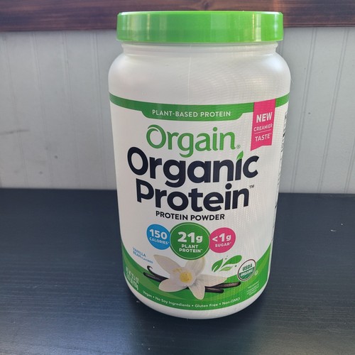 Orgain Organic Vegan Protein Powder Plant Based Vanilla Bean NEW | eBay