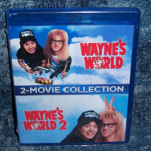 NEW WAYNE'S WORLD 1 & 2 DOUBLE FEATURE 2 FILM COMEDY MOVIE BLU RAY ...