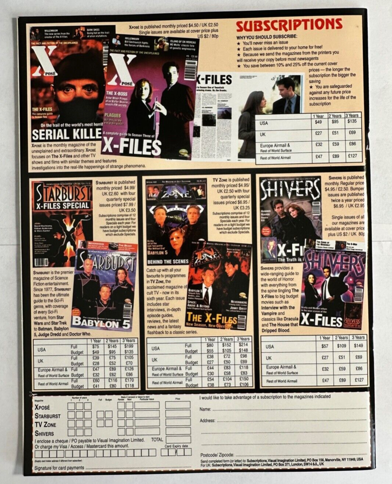 Xposé Issue #4 (1996) Visual Imagination Ltd nm cond magazine Unread ...