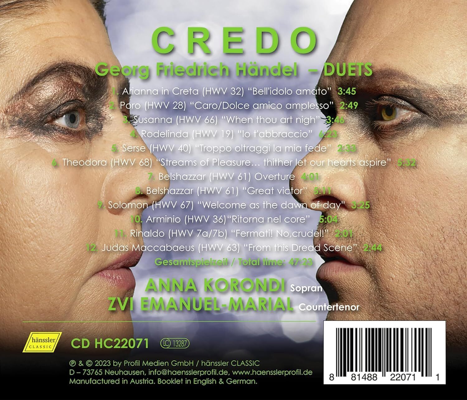 Crédo by Handle / Korondi / Emanuel-Marial (CD, 2024) for sale online ...