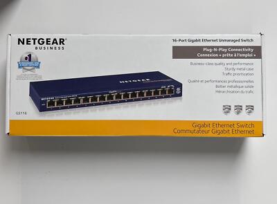 NETGEAR ProSAFE 16-Port Gigabit Ethernet Switch (GS116NA) 606449035001 ...