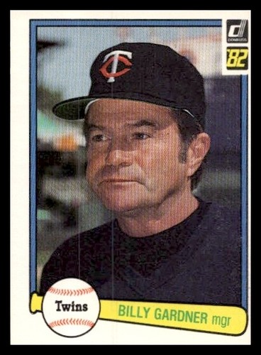 1982 Donruss #591 Billy Gardner Minnesota Twins Baseball card | eBay