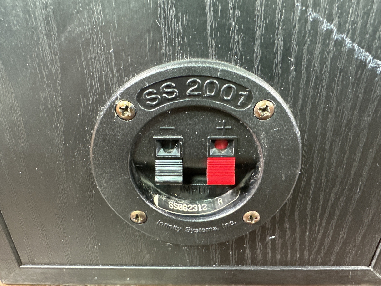 INFINITY SS 2001 Sterling Series Black Pair Bookshelf Speakers AS IS 2 ...